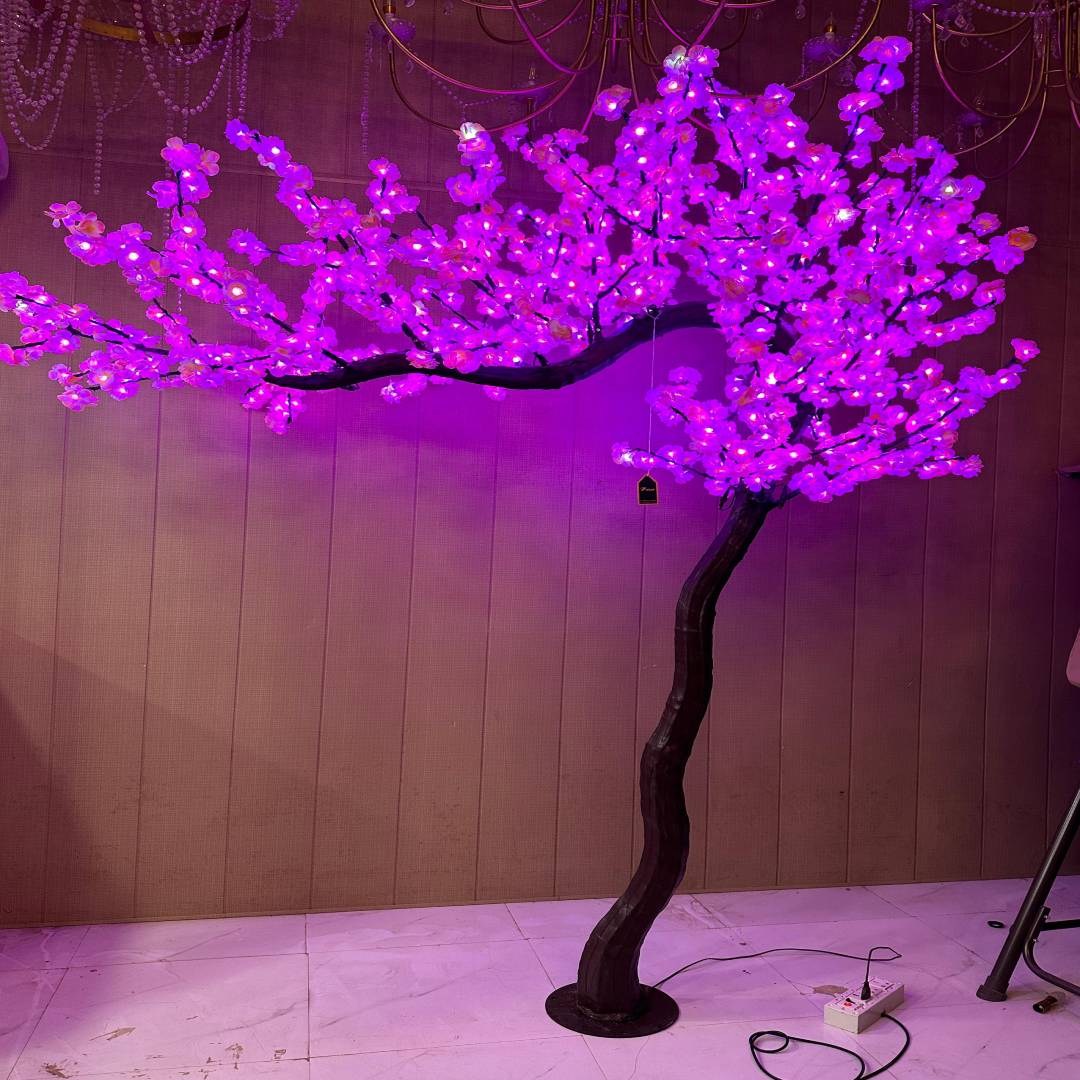 Pink Cherry Blossom 12 Feet LED Tree For Decor Prospective — Bharat ...