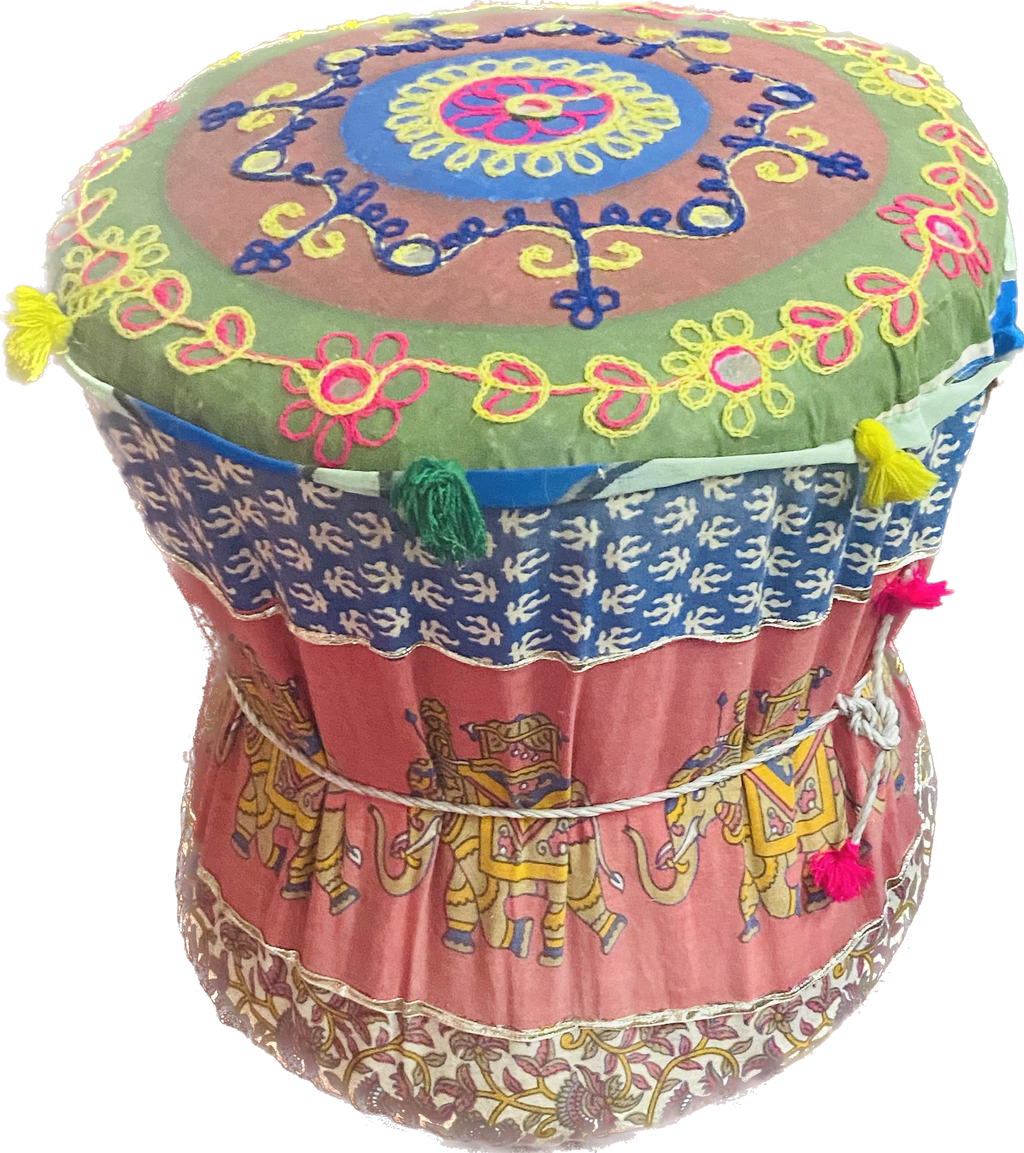 Mudda-Buy Colorful Rajasthani Muda Online at Best Price — Bharat Wholesales